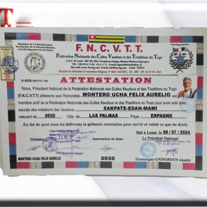 African Vodun Sagbata Necklace, Sakpata, Protection, Secrets of Vodun ...