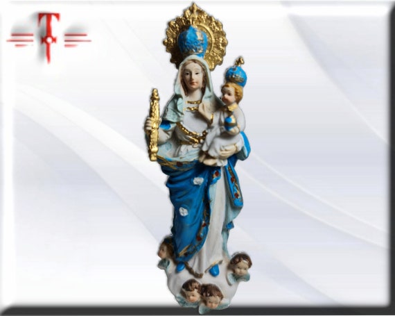 Statue Figure White Virgin Saints and Catholic Virgins - Etsy