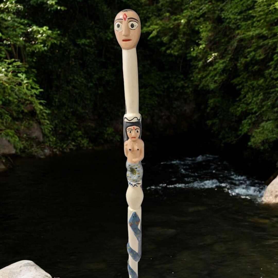 Mami Wata Staff With Snake, Originally From Africa (benin) Yemaya - Etsy