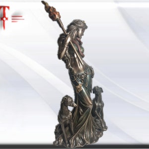 Sculpture Statue Goddess Hecate With Dogs Greek Mythology - Etsy