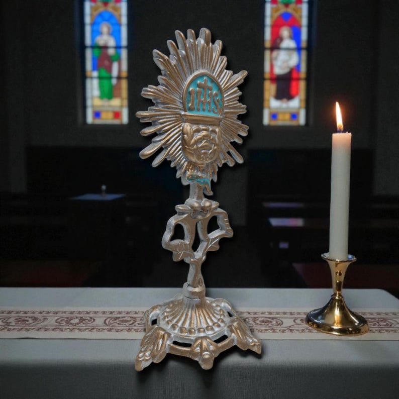 Monstrance, Monstrance, Blessed Sacrament, Objects of Worship - Etsy