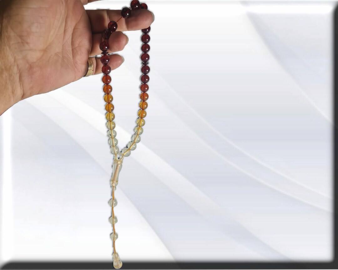 Tasbih Amber Necklace , Muslim Necklace , Islam - Etsy