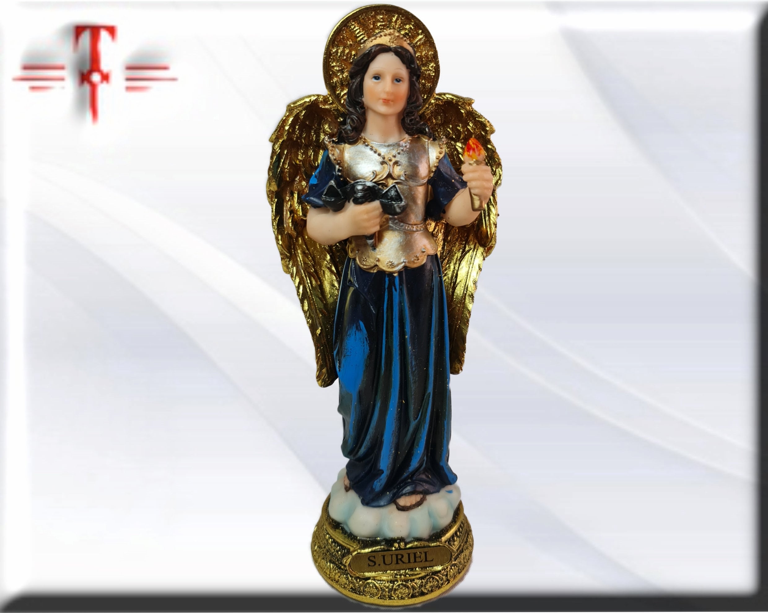 Archangel Uriel 23 Cm Archangel Uriel Catholic Holy Angels | Etsy