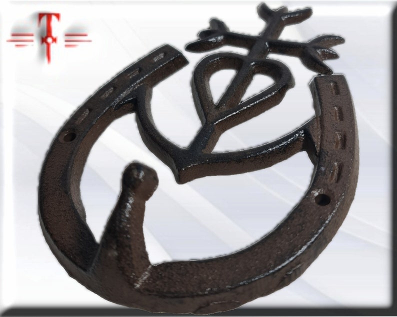 Iron Symbol of Pomba Gira With Horseshoe, Hanger, Candomblé, Kimbisa ...