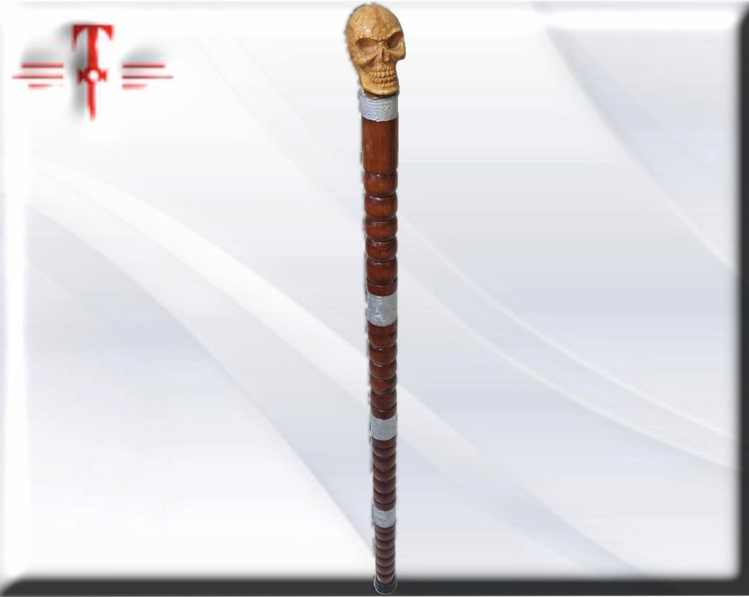 Eggun Charging Cane With Brass Decoration, Santeria, Palo Mayombe ...