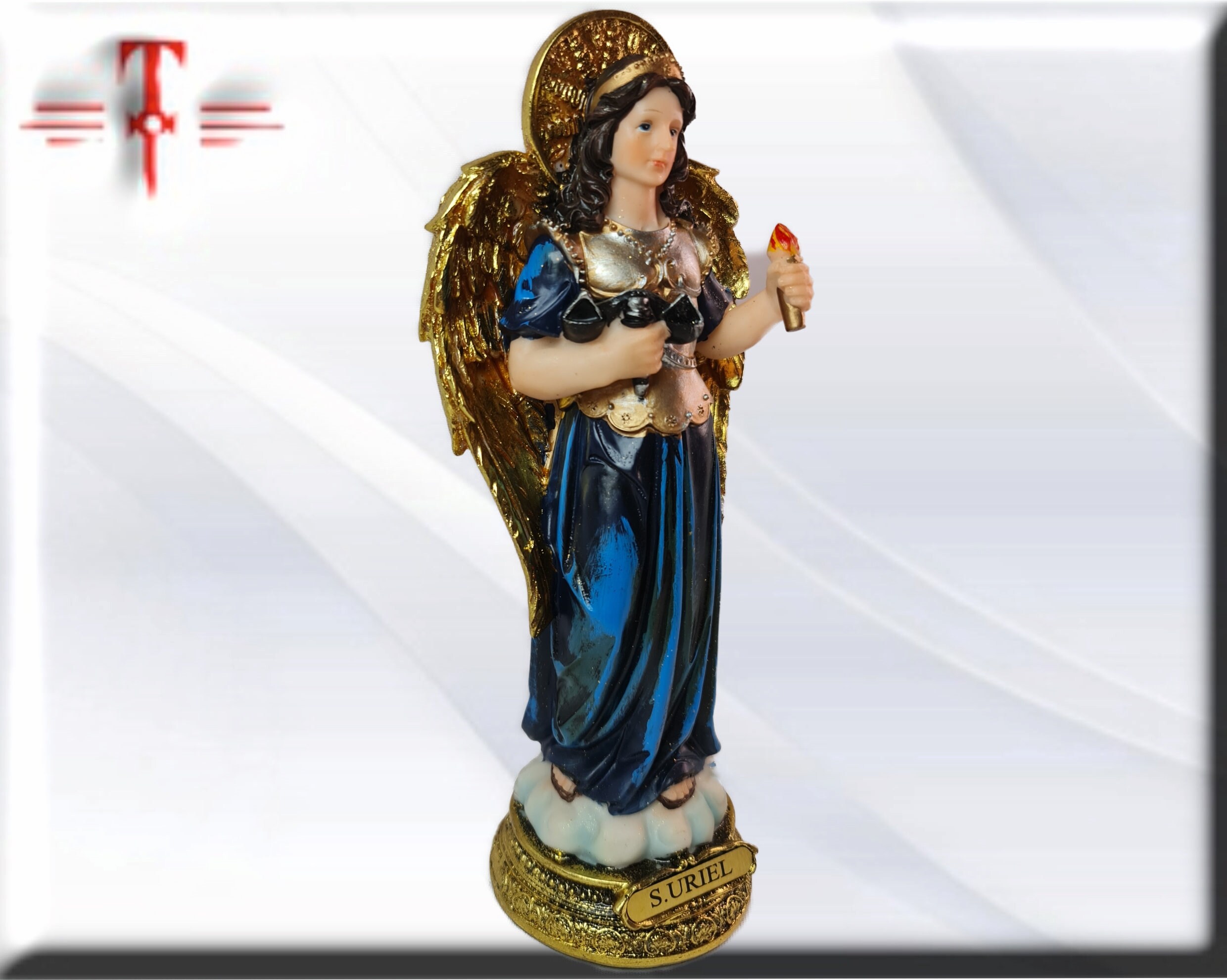 Archangel Uriel 23 Cm Archangel Uriel Catholic Holy Angels | Etsy