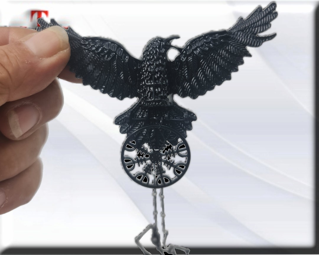 Norse Mythology Raven Pendant, Esoteric Jewelry - Etsy