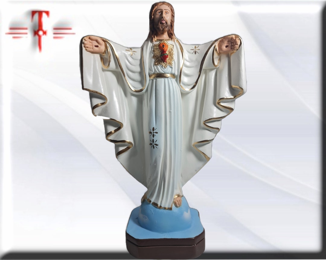 Statue of Christ the Redeemer With White Cloak, Candomble, Kimbisa ...