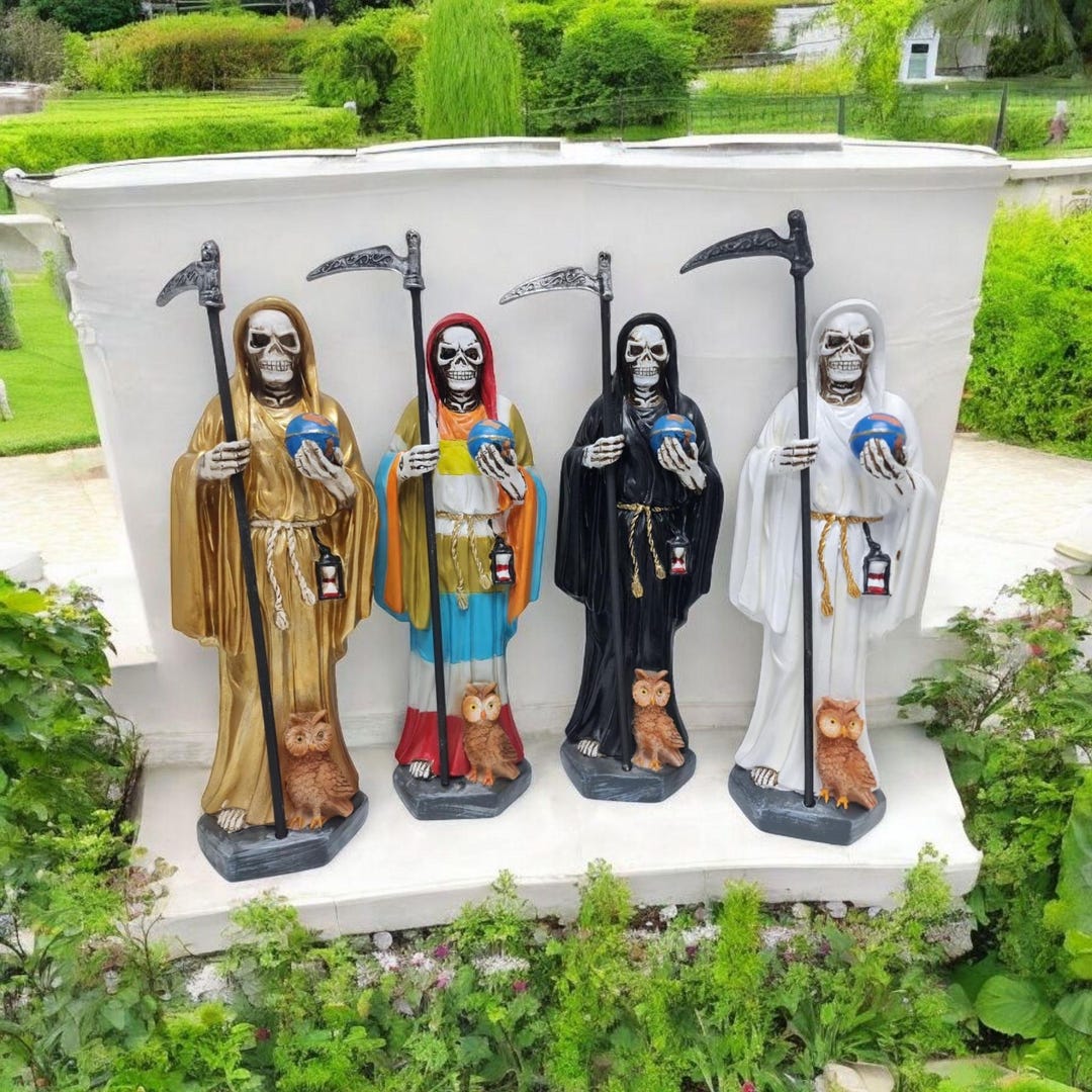 Santa Muerte Statue 28cm, Holy Death, Deities, Mythology - Etsy