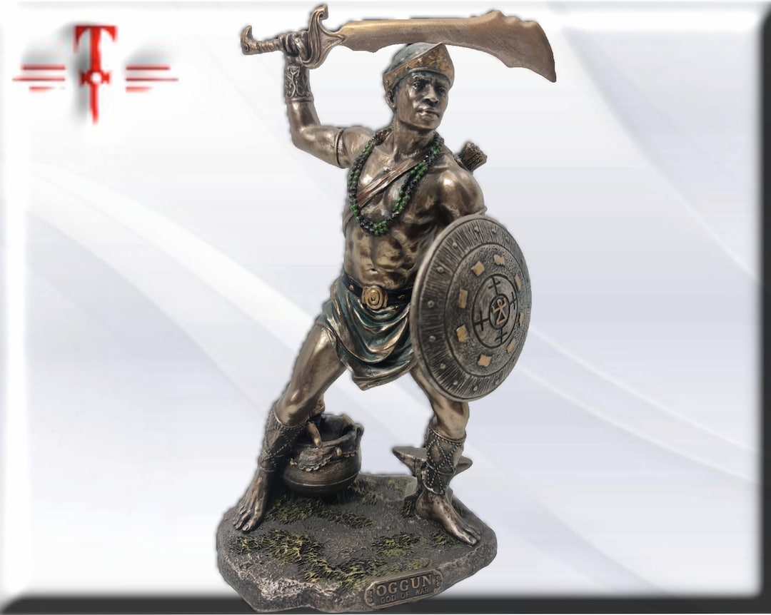 Orisha Ogun Sculpture, Oggun, Veronese Style, Santeria, Yoruba, Lucumí - Etsy