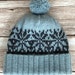 Nordic Snowflake Hat Knitting Pattern: Colorwork Wool Knit (PDF Pattern ...
