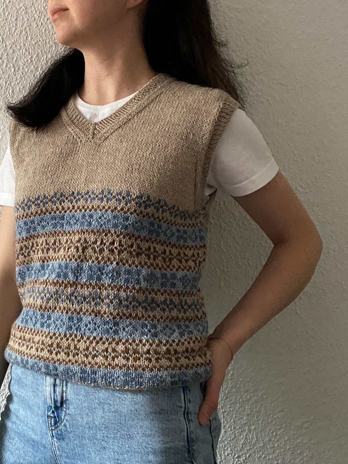 Floki Fair Isle Vest • Knitting Pattern - Etsy