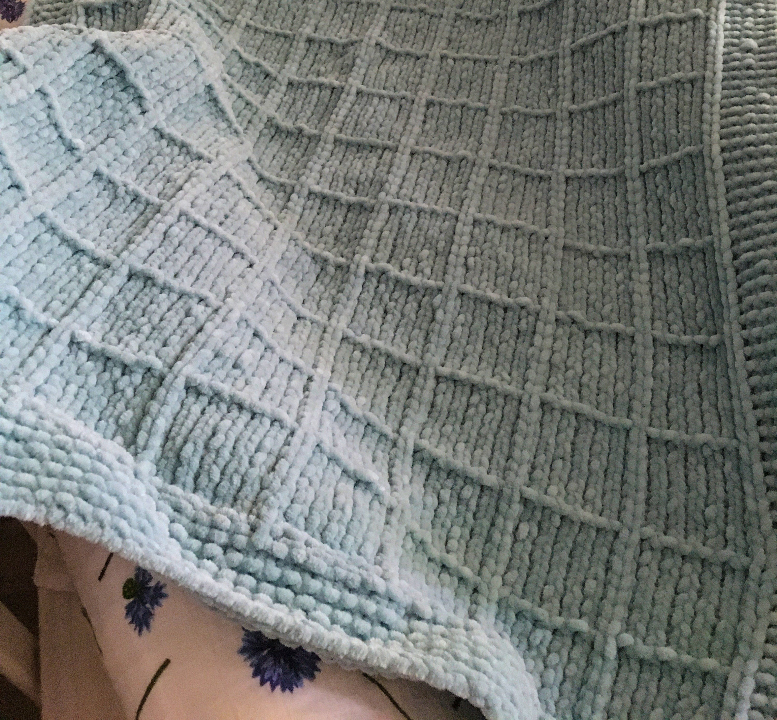 Easy Knitting Pattern Baby Blanket for Beginners Fast and - Etsy