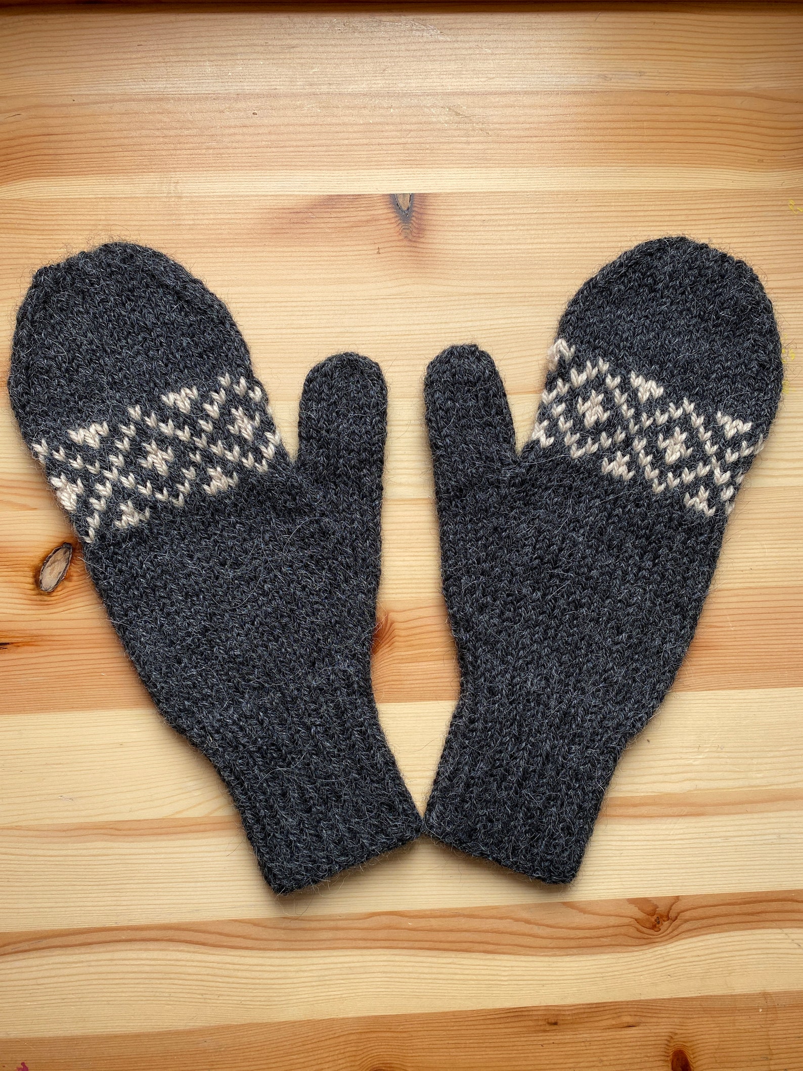 Hand Knitted Mittens • Norwegian Design • Hygge Mittens - Etsy