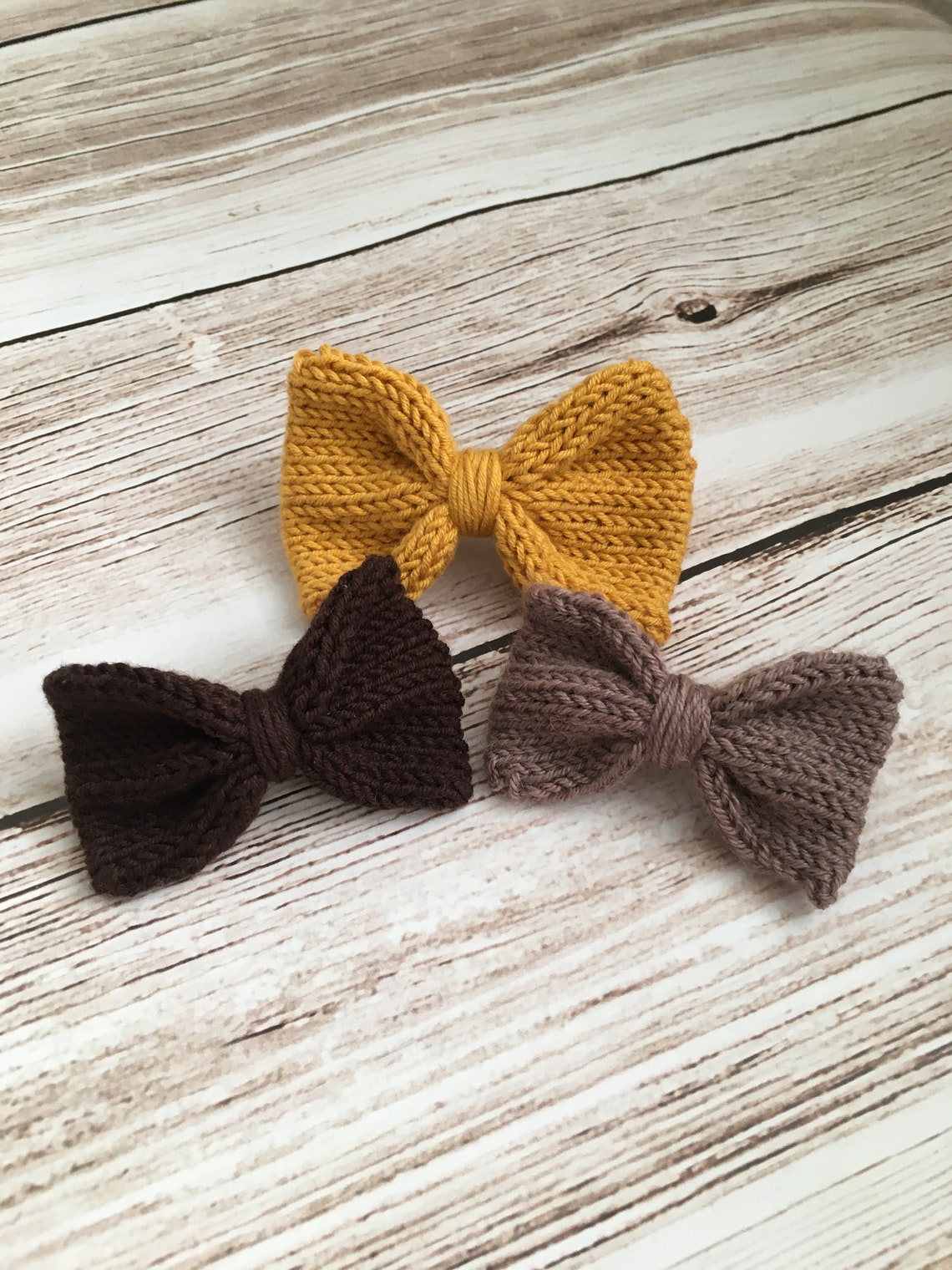 Knitting Pattern Bow Hair Accessory, Easy Knit Pattern for Beginners - Etsy