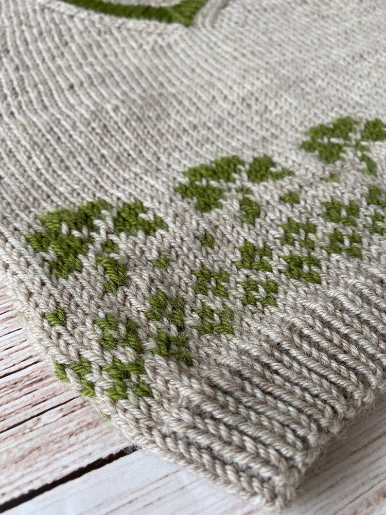 Knitting Pattern Merino Waistcoat Vest for Kids Shamrock | Etsy
