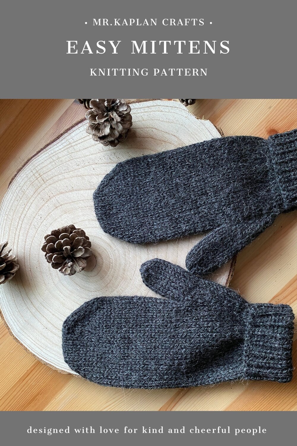 Easy Mittens Knitted Mittens Knitting Pattern - Etsy