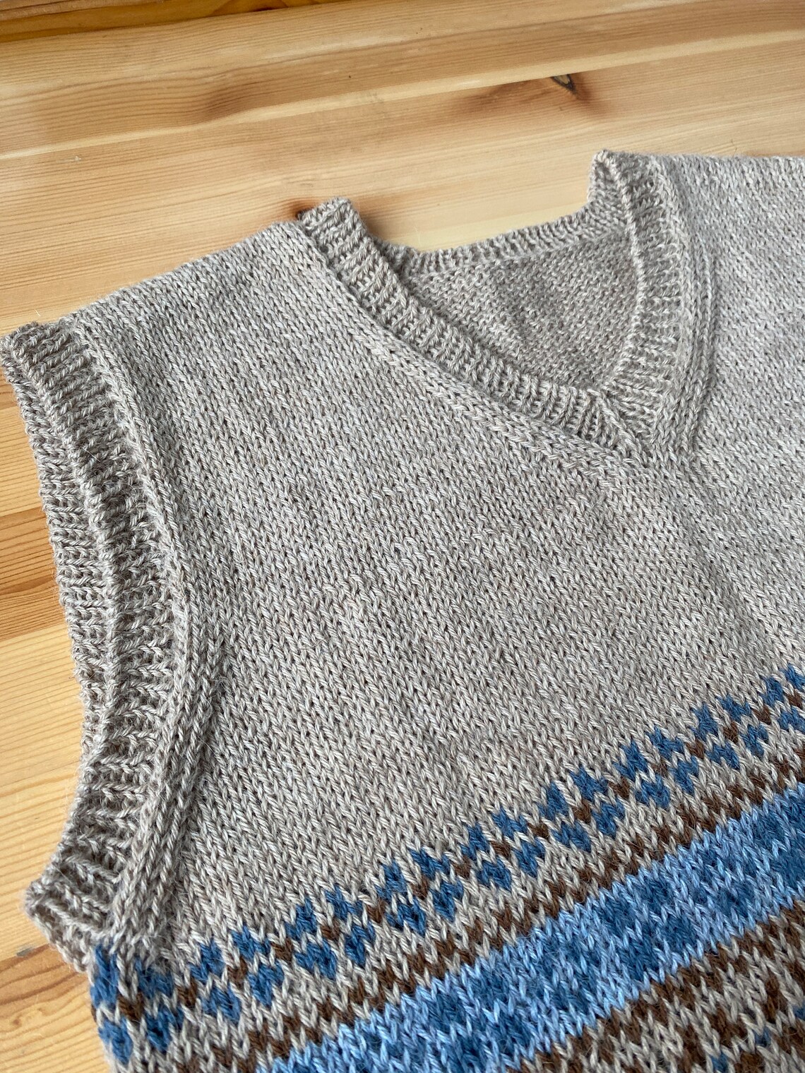 Floki Fair Isle Vest • Knitting Pattern - Etsy