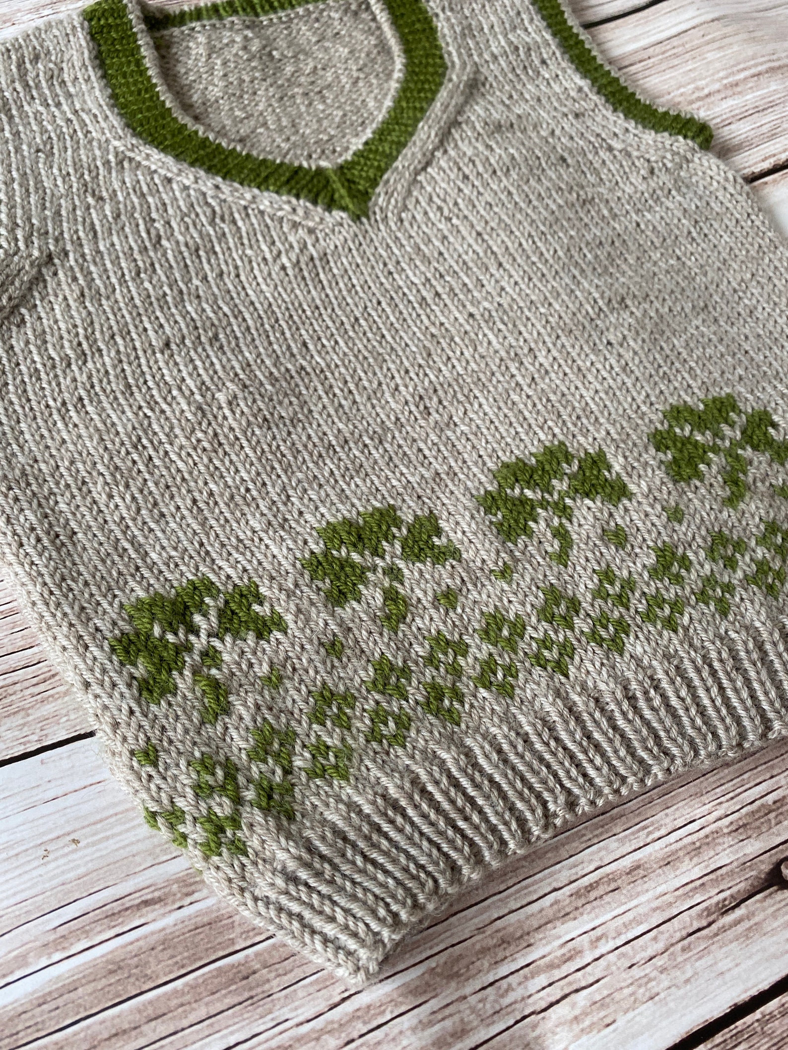 Knitting Pattern Merino Waistcoat Vest for Kids Shamrock | Etsy