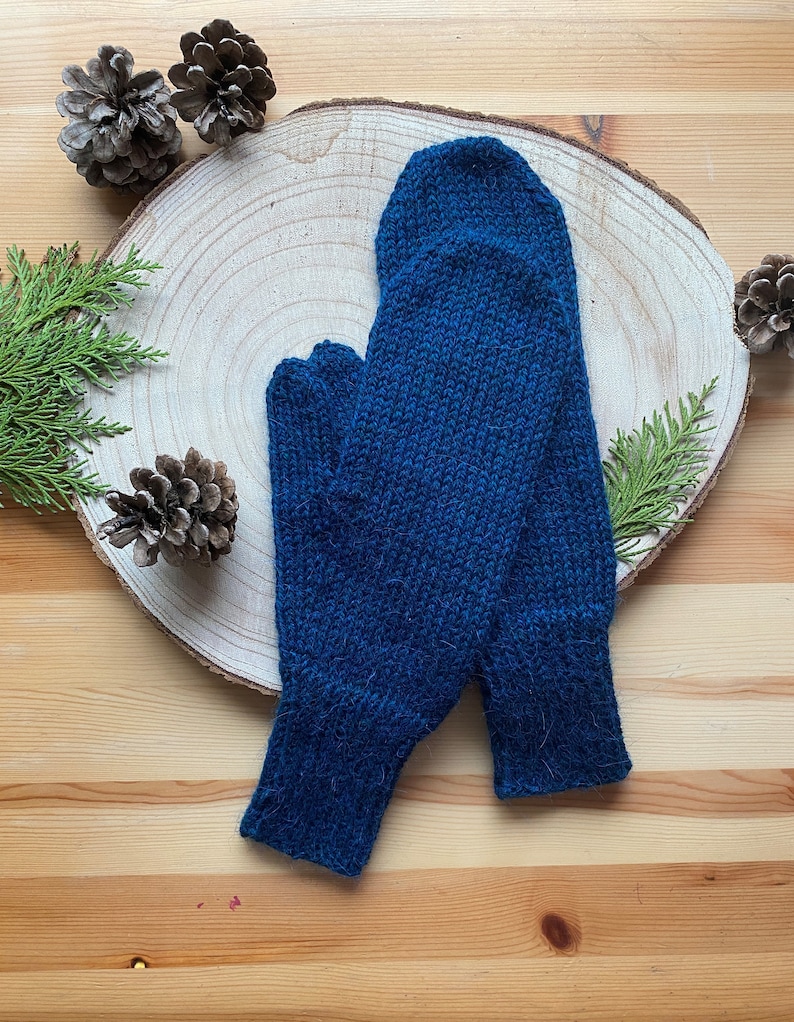 Easy Mittens Knitted Mittens Knitting Pattern - Etsy