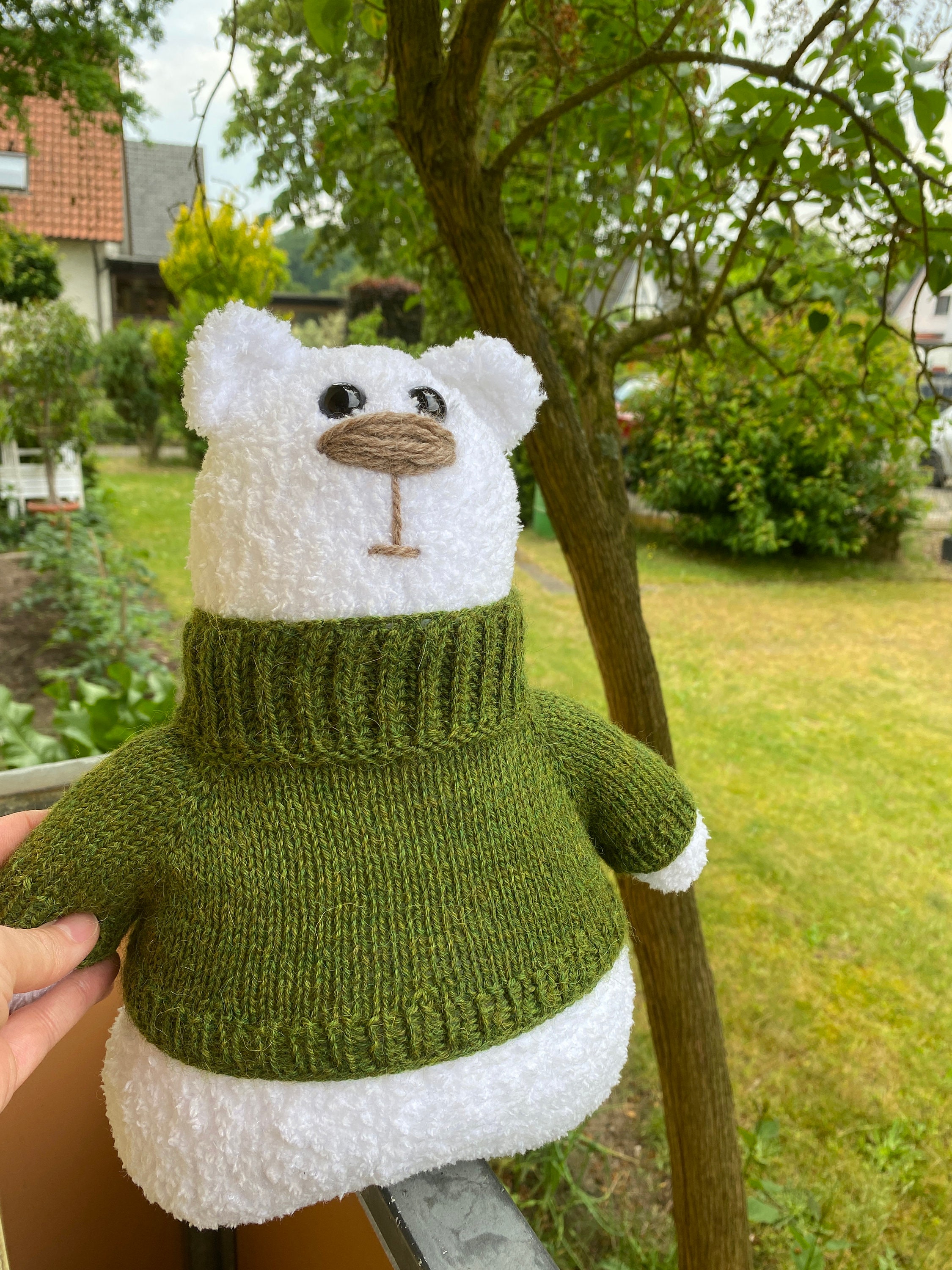 Bo the Bear Knitted Pattern Cute and Soft Teddy Bear in Sweater - Etsy