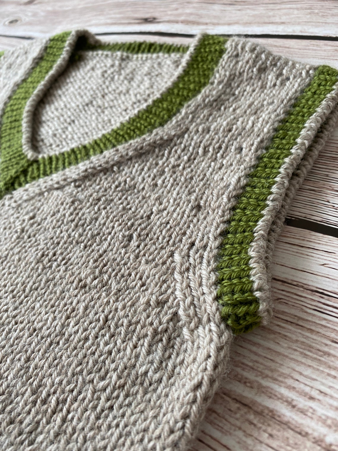 Knitting Pattern Merino Waistcoat Vest for Kids Shamrock | Etsy