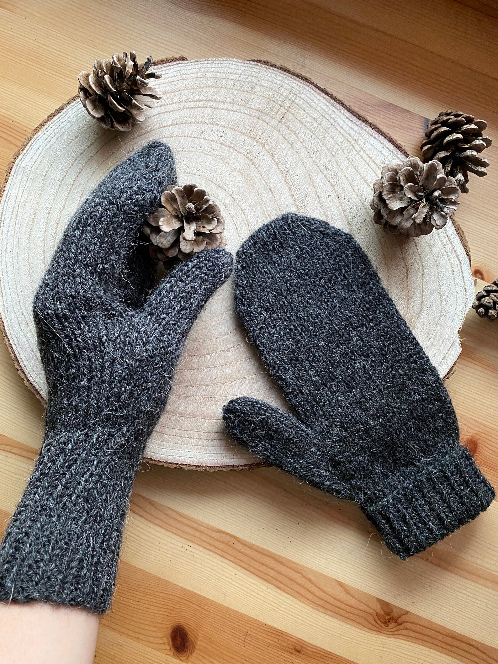 Easy Mittens Knitted Mittens Knitting Pattern - Etsy