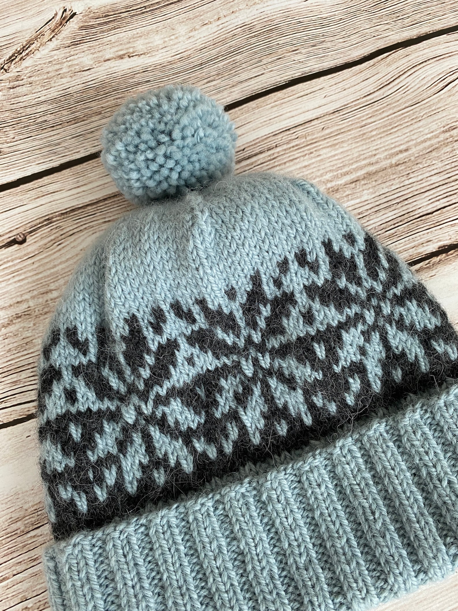 Nordic Snowflake Hat Knitting Pattern Knit Wool Warm Hat - Etsy