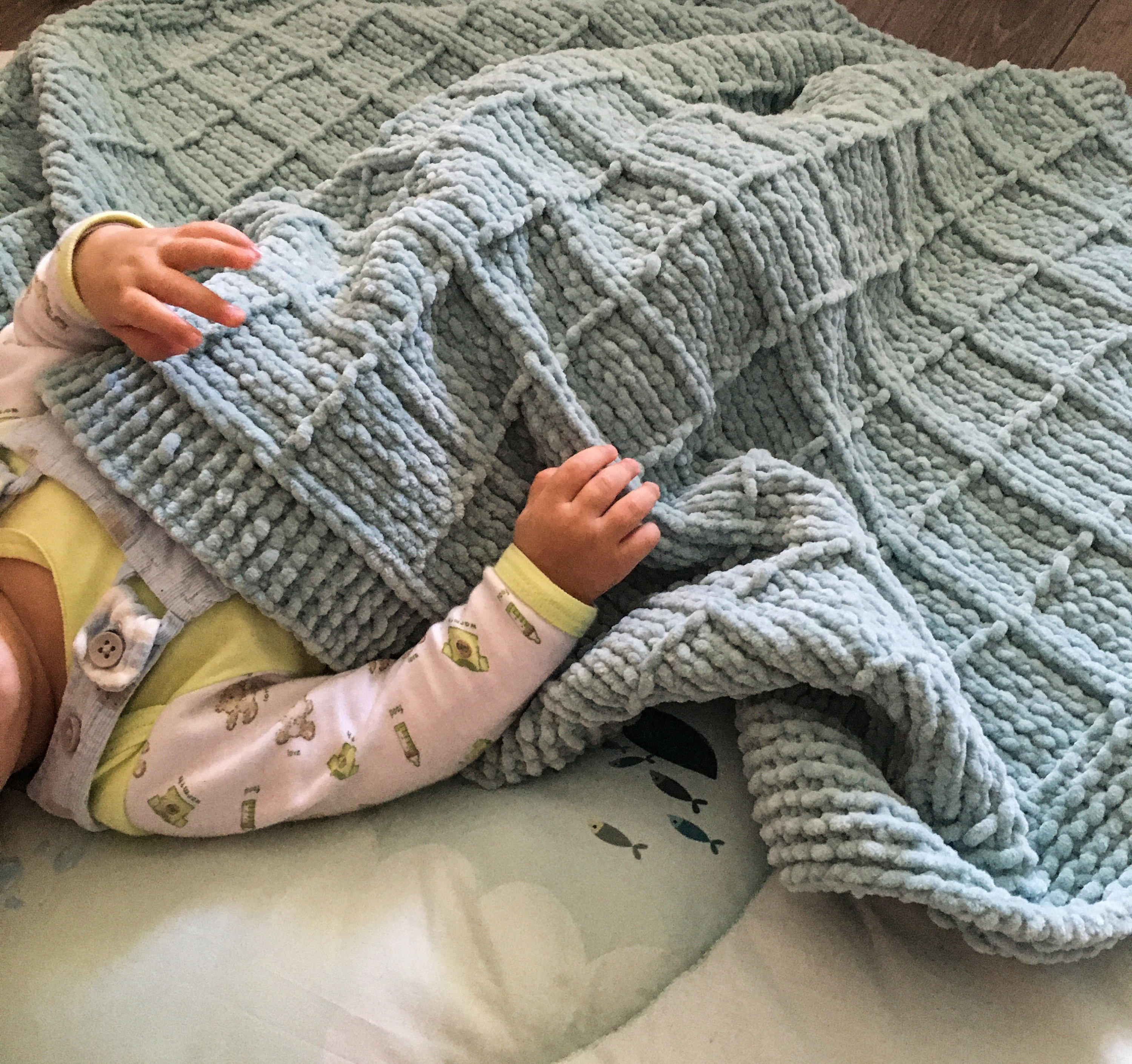 Easy Knitting Pattern Baby Blanket for Beginners Fast and Simple - Etsy