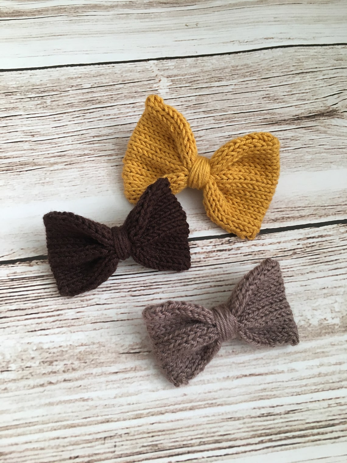 Knitting Pattern Bow Hair Accessory, Easy Knit Pattern for Beginners - Etsy