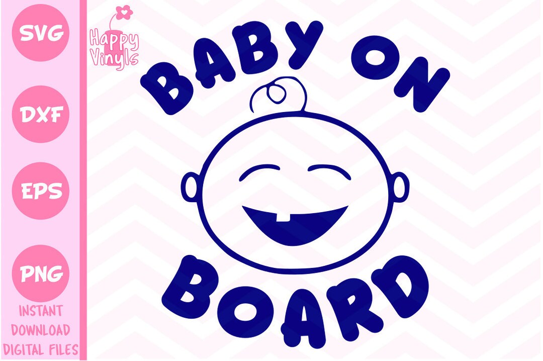 Baby SVG Baby on Board BOY SVG Cricut Silhouette Cameo Digital Cut ...