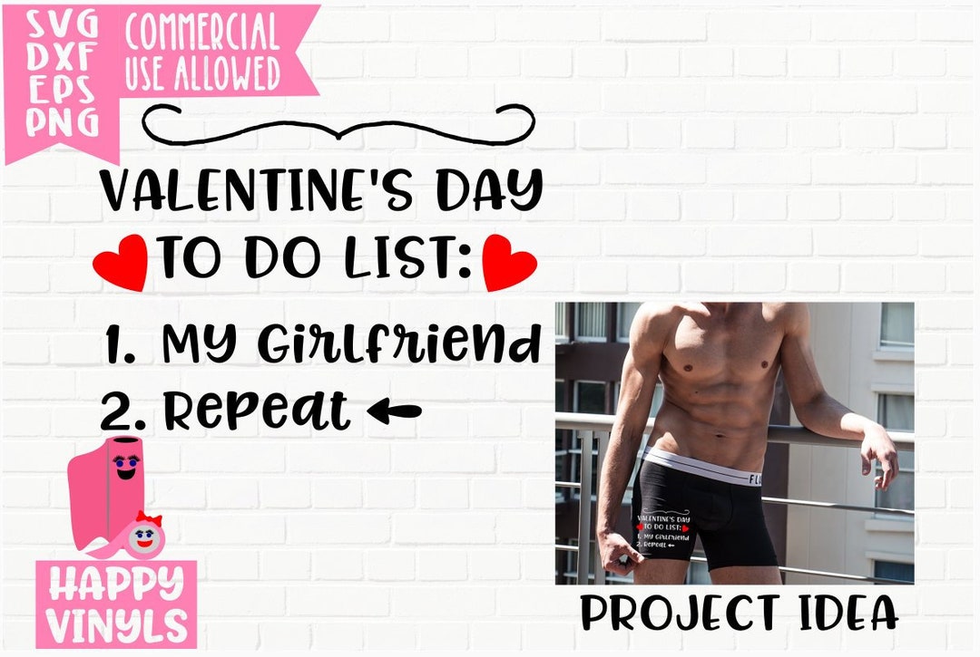 Valentine's to Do List My Girlfriend - A Valentines Day SVG for Cricut ...
