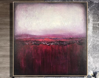 Large Red Painting - Etsy