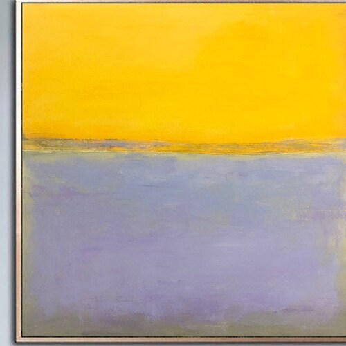 Mark Rothko Original Abstract Fine Art Yellow Paintings on - Etsy