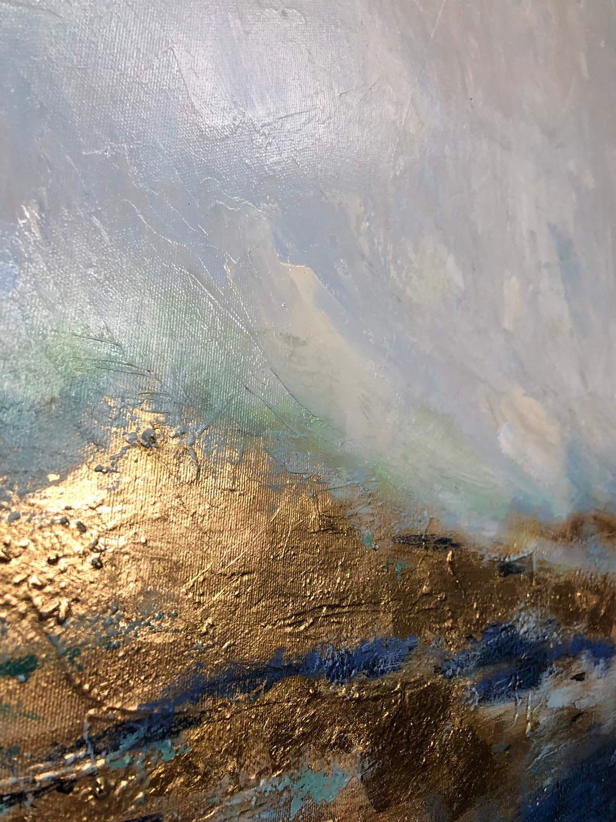 Oversize Abstract Painting Extra Large Wall Art Landscape Gray | Etsy