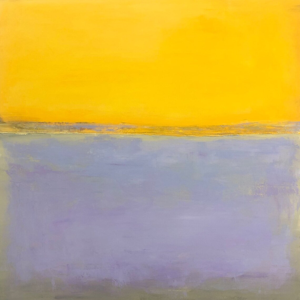 Mark Rothko Original Abstract Fine Art Yellow Paintings on | Etsy