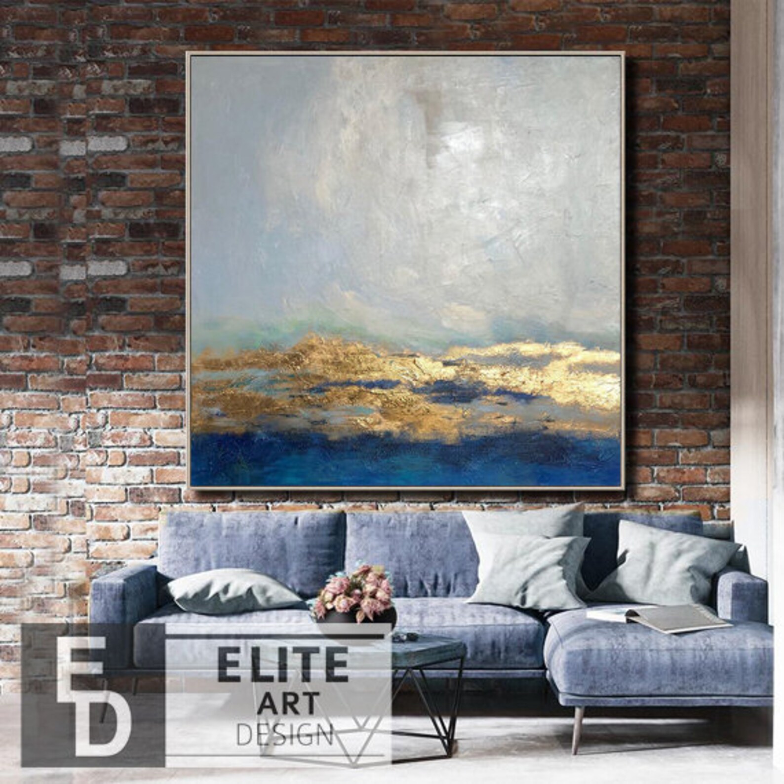 Extra Large Paintings on Canvas Original Oil Painting Gray - Etsy