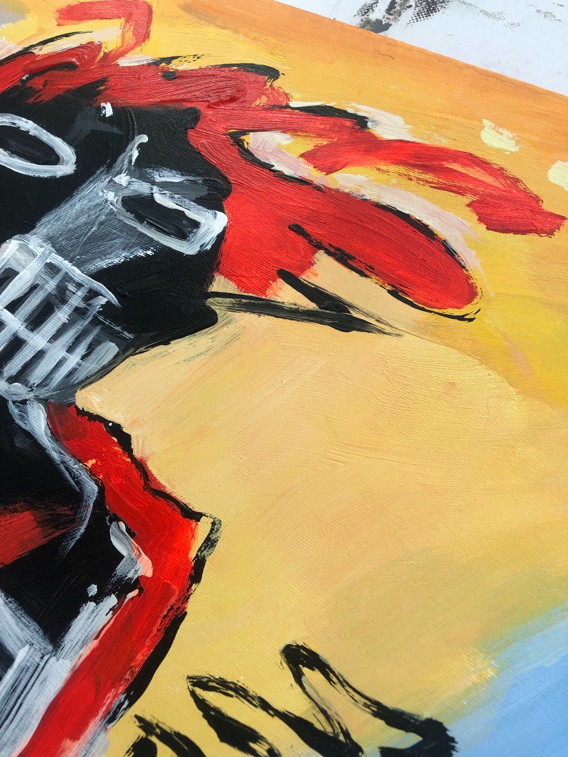 Graffiti Style Painting Canvas Urban Wall Art Neo - Etsy