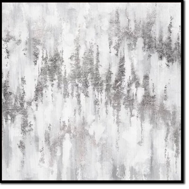 Silver Abstract Art - Etsy
