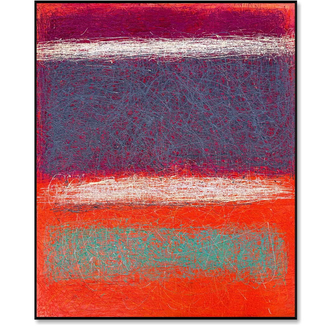 Pollock Style Art Minimalist Abstract Color Block Art Rothko Style ...