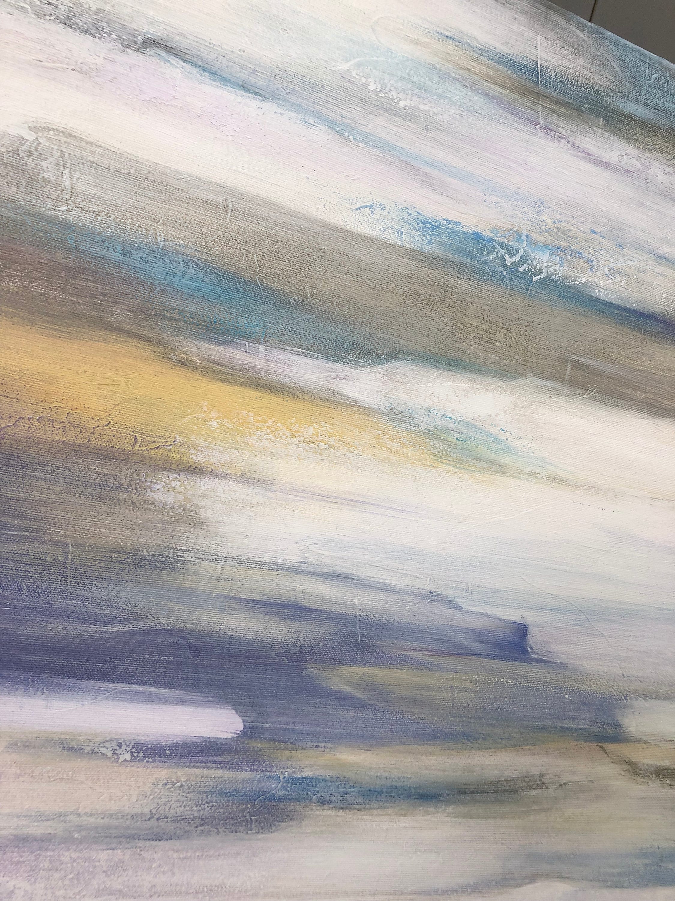 Original Abstract Blue Sky Paintings on Canvas Abstract Clouds | Etsy