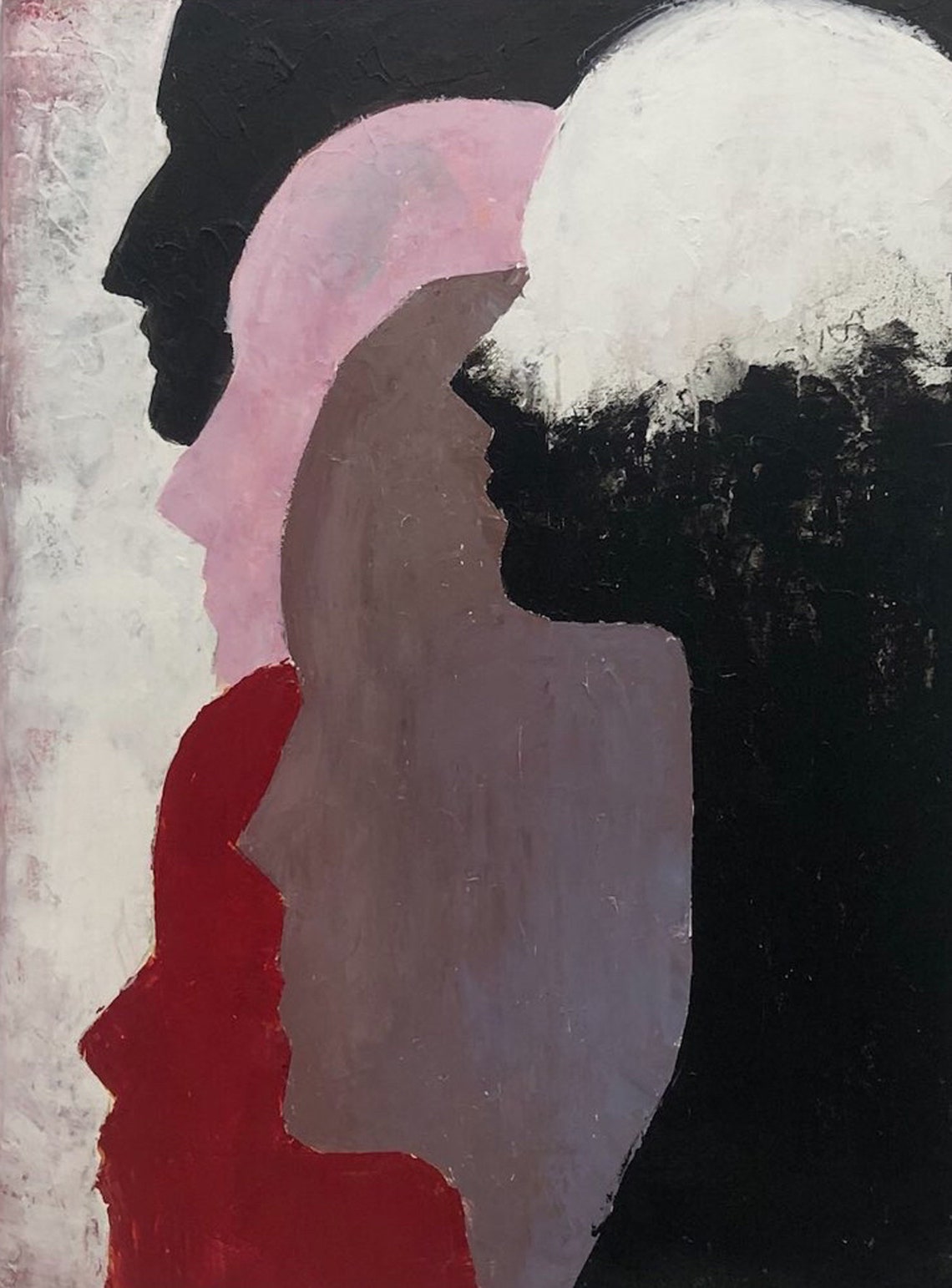 Abstract Painting on Canvas Figurative Wall Art Modern - Etsy