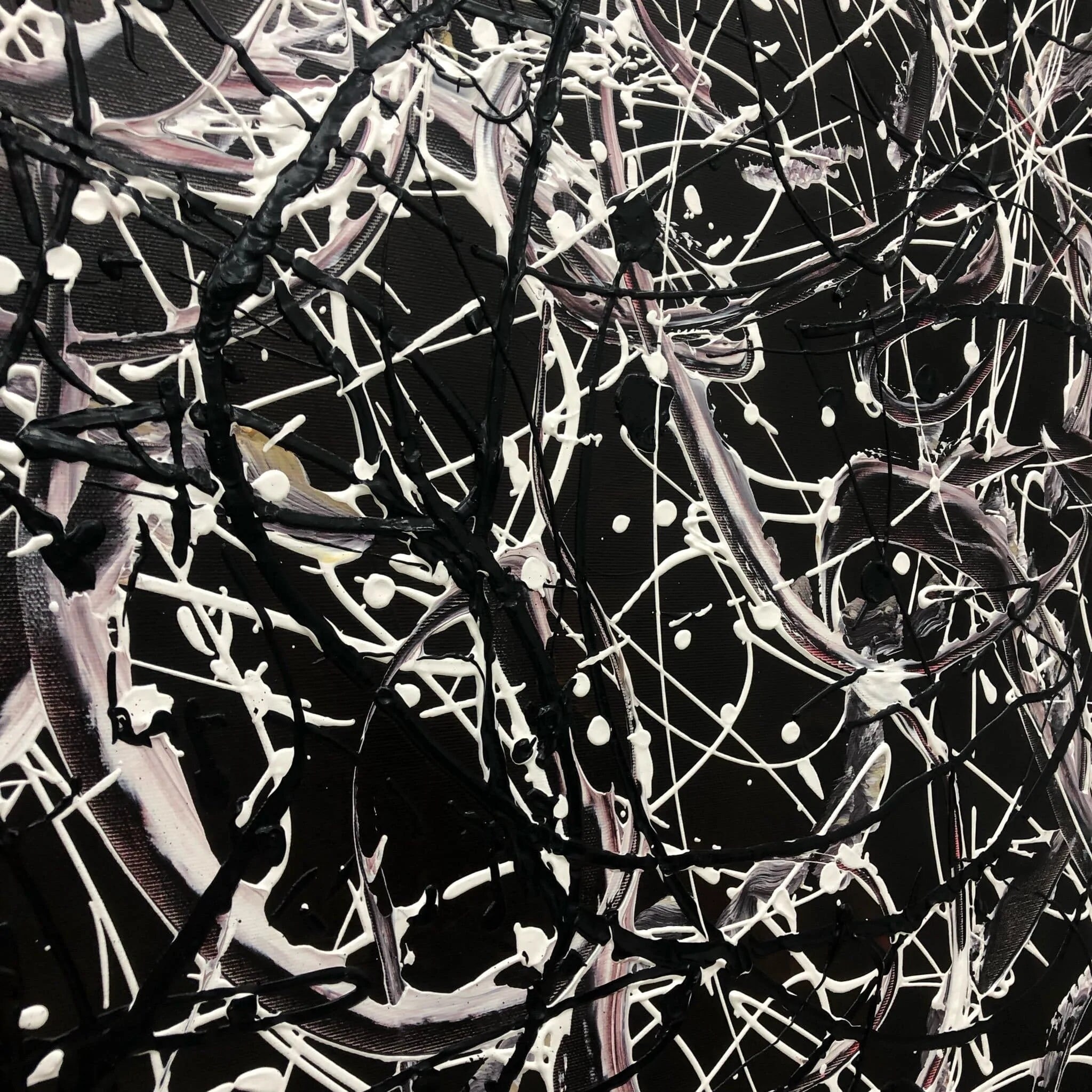 Jackson Pollock Style Aesthetic Painting on Canvas Wall Art - Etsy