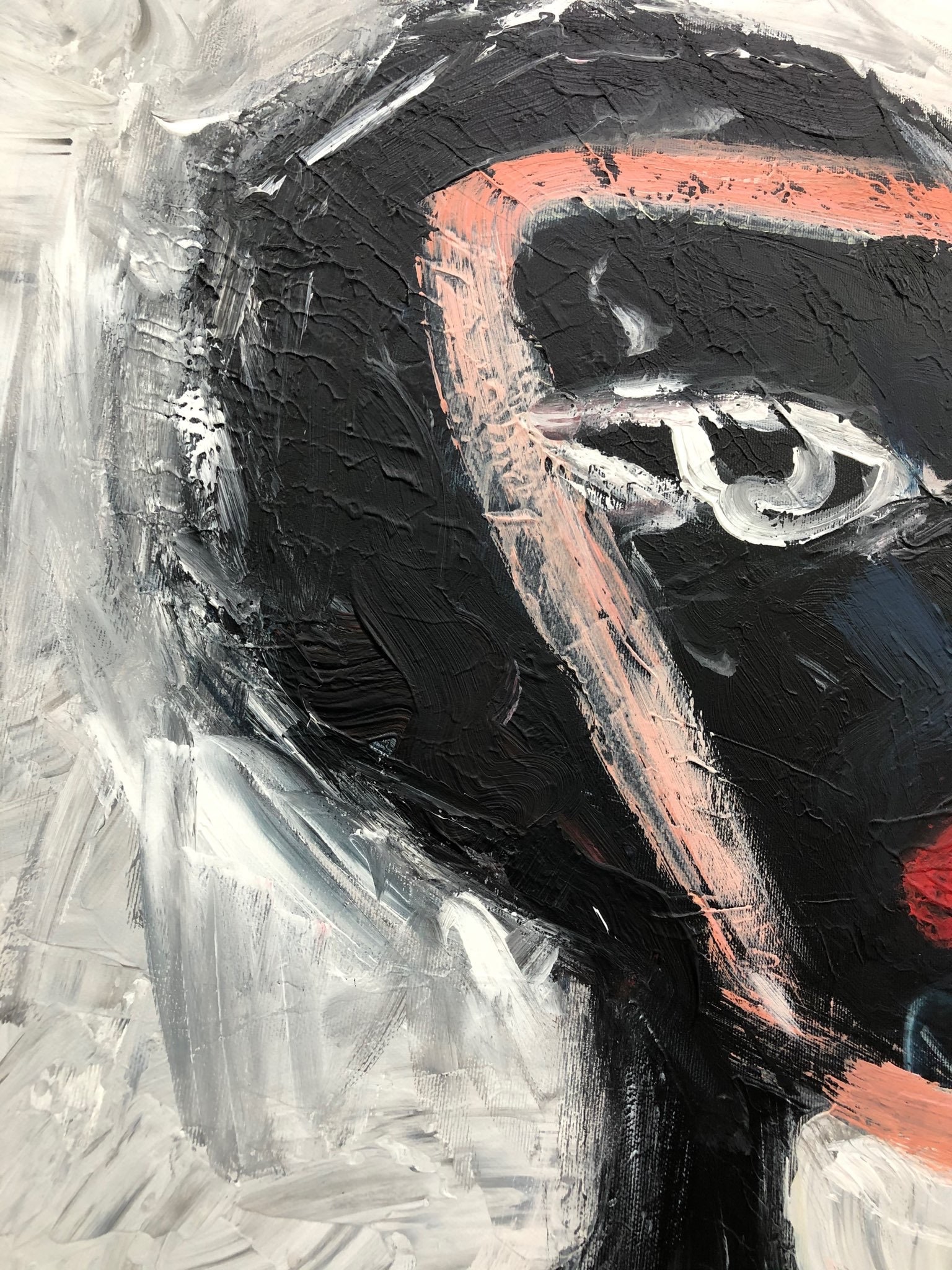 Abstract Face Paintings on Canvas Female Face Art Abstract | Etsy