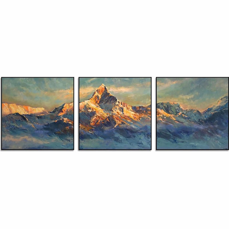 Triptych Painting - Etsy