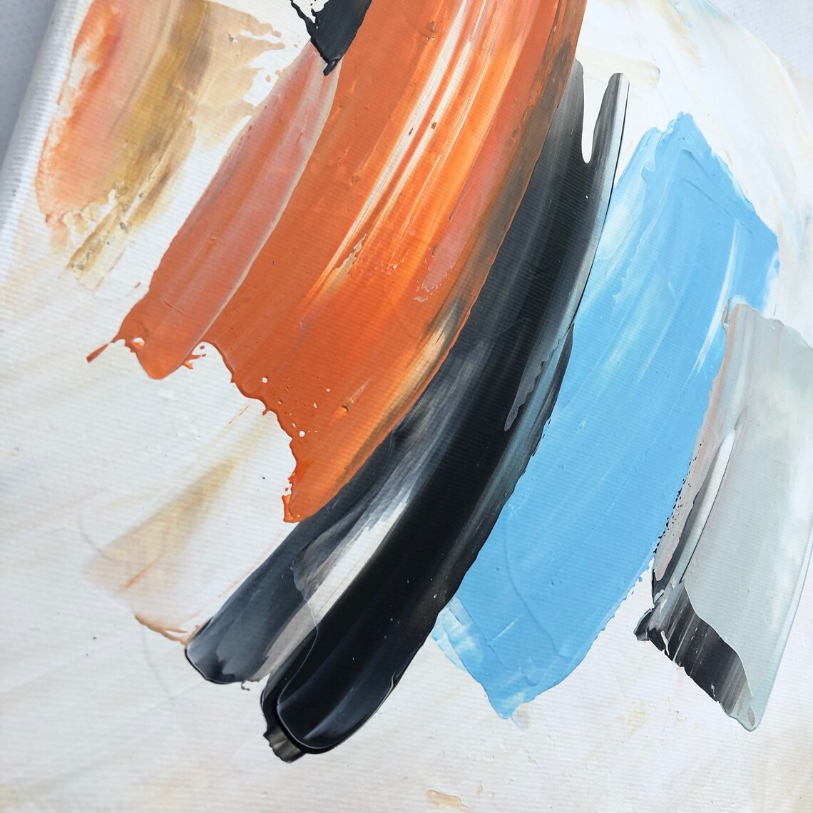 Abstract Colorful Painting Canvas Minimalist Wall Art Abstract - Etsy