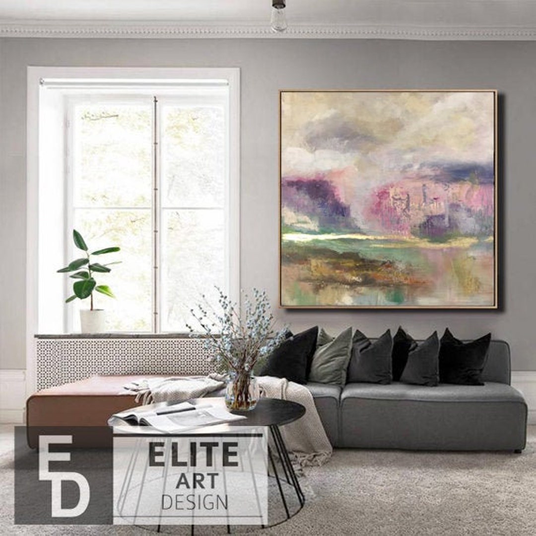 Oversized Wall Art Canvas Oil Painting Landscape on Canvas - Etsy