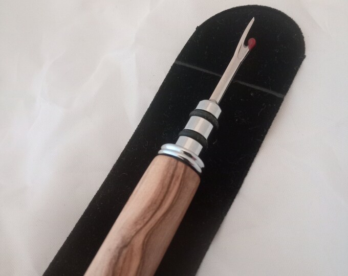 Olive Wood Hand Turned Seam Ripper - You Can Choose the 2 Attachments ...
