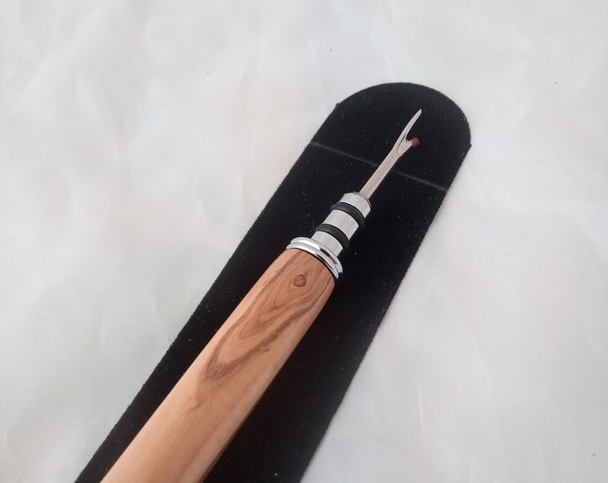 Olive Wood Hand Turned Seam Ripper You Can Choose the 2 Attachments ...