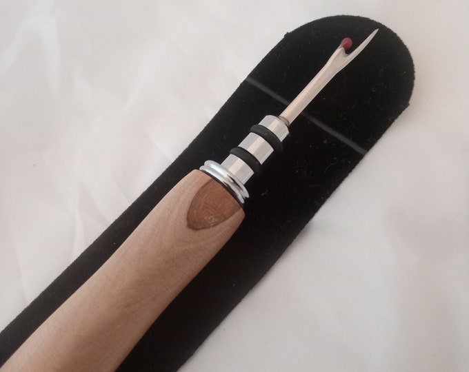 Olive Wood Hand Turned Seam Ripper - You Can Choose the 2 Attachments ...
